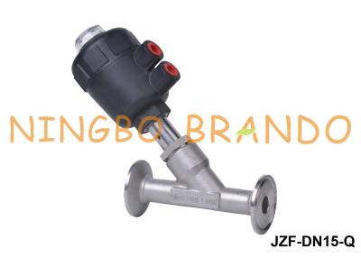China 1/2'' Tri-Clamp Pneumatic Actuated Angle Seat Valve Stainless Steel for sale