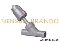 China 1 1/2 Inch Welded Pneumatic Actuated Angle Seat Valve DN40 for sale
