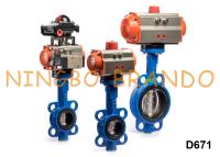 China Pneumatic Actuator Operated Wafer Butterfly Valve Double Acting for sale