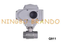 China 1'' 2 Way Stainless Steel Ball Valve With Electric Actuator 24V 220V for sale