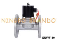 China SUWF-40 Stainless Steel Flanged Solenoid Valve 1 1/2'' DN40 24V 220V for sale