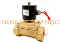 China UW-50 2W500-50 2'' 2/2 Way NC Semi Diaphragm Brass Solenoid Valve for sale