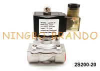 China 2S200-20 3/4 Inch 2 Way NC Stainless Steel Solenoid Valve 24VDC 220VAC for sale
