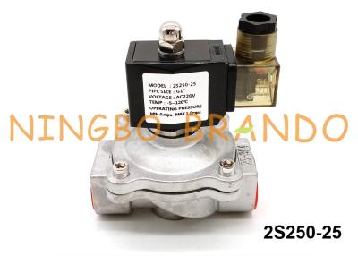 China 2S250-25 1 Inch Stainless Steel Electric Solenoid Valve 24VDC 220VAC for sale