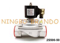 China 2S500-50 2 Inch Stainless Steel 304 Electric Solenoid Valve 24 Volts for sale
