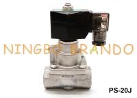 China 3/4'' PTFE Seal Stainless Steel Solenoid Valve For Steam 24V 220V for sale