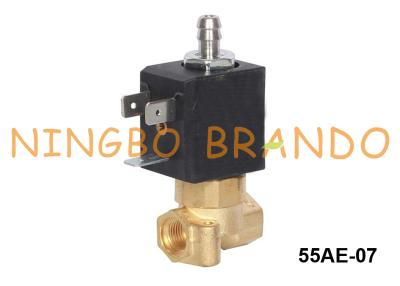 China 3 Way Brass Solenoid Valve 24V 110V 220V For Espresso Coffee Maker for sale