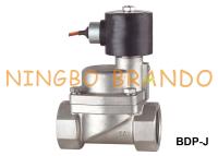 China 1 1/4'' 1 1/2'' 2'' High Pressure Stainless Steel Solenoid Valve 30 Bar for sale