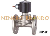 China 1-1/4'' 1-1/2'' 2'' Flanged SS304 High Pressure Solenoid Valve 30bar for sale
