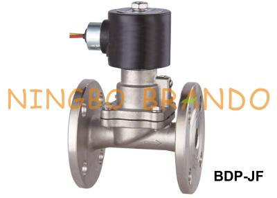 China 1-1/4'' 1-1/2'' 2'' Flanged SS304 High Pressure Solenoid Valve 30bar for sale