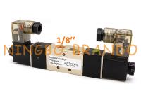 China 1/8'' 4V120-06 5/2 Way Air Control Double Solenoid Pneumatic Valve for sale