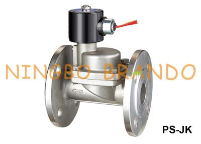 China 1/2'' 3/4'' 1'' Flanged Steam Stainless Steel Solenoid Valve Normally Closed for sale