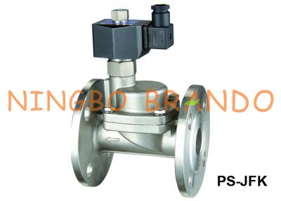 China 1.5'' 2'' 3'' Flanged Stainless Steel Steam Solenoid Valve Normally Open for sale