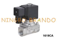 China Stainless Steel Piston Steam Solenoid Valve 3/8'' 1/2'' 3/4'' 1'' 2'' 24V 220V for sale