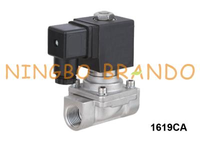 China Stainless Steel Piston Steam Solenoid Valve 3/8'' 1/2'' 3/4'' 1'' 2'' 24V 220V for sale