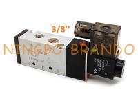 China 4V310-10 3/8'' 5 Way 2 Position Single Solenoid Pneumatic Valve for sale