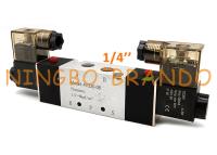 China 4V320-08 1/4 Inch 5/2 Way Double Coil Pneumatic Solenoid Valve for sale