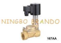 China High Temperature Steam Brass Solenoid Valve 3/8'' 1/2'' 3/4'' 1'' 24V 220V for sale