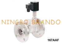 China 1'' 1 1/4'' 1 1/2'' 2'' Flanged Steam Solenoid Valve Stainless Steel 24V 220V for sale