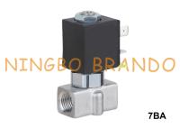 China 1/8'' 1/4'' 3 Way NC Stainless Steel Solenoid Valve 24VDC 220VAC for sale