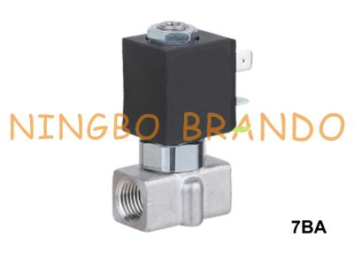 China 1/8'' 1/4'' 3 Way NC Stainless Steel Solenoid Valve 24VDC 220VAC for sale