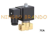 China 1/8'' 1/4'' 3 Way NC Compact Brass Solenoid Valve 24VDC 220VAC for sale
