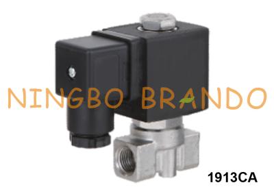 China 1/8'' 1/4'' 3/8'' 2 Way NC Stainless Steel Electric Solenoid Valve 24V 220V for sale