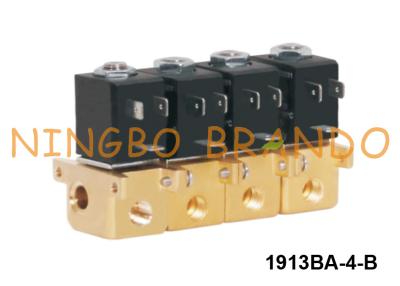 China 1/8'' 1/4'' 4 Group 2 Way NC Brass Solenoid Valve Combination 24V 220V for sale