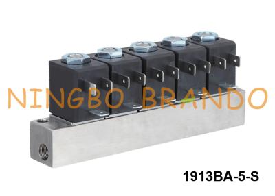 China 1/8'' 1/4'' Manifold Mount Stainless Steel Solenoid Valve 24V 220V for sale