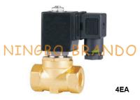 China Assisted Lift Diaphragm Brass Solenoid Valve 1/4'' 3/8'' 1/2'' 24V 220V for sale