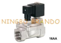 China PTFE Diaphragm Stainless Steel Solenoid Valve 3/8'' 1/2'' 3/4'' 1'' 24V 220V for sale