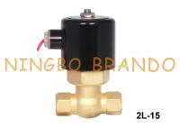 China 2L-15 1/2 Inch Steam Control Brass Electric Solenoid Valve 24V 220V for sale