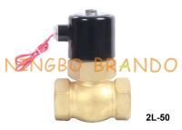 China 2L-50 2'' DN50 Steam Hot Water Brass Solenoid Valve 24 Volt 220 Volt for sale
