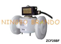 China 1'' Flanged PTFE Body Solenoid Valve Anti Corrosive 24V 220V for sale