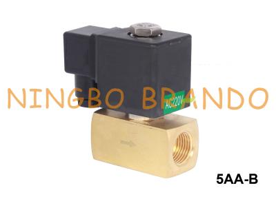 China 1/4'' 3/8'' 1/2'' 2 Way NC Compact Brass Electric Solenoid Valve 24V 220V for sale