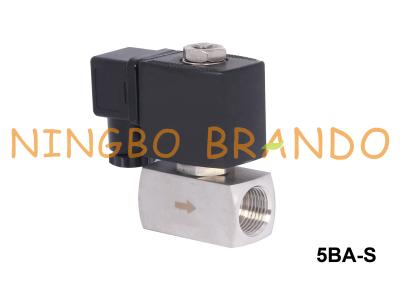 China Normally Open Stainless Steel Solenoid Valve 1/4 3/8 1/2 Inch 24VDC 220VAC for sale