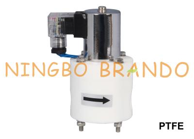 China Acid Alkali Chemical Resistant PTFE Solenoid Valve Anti Corrosion for sale