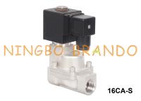 China Steam Hot Water Stainless Steel Solenoid Valve 3/8'' 1/2'' 3/4'' 1'' 24V 220V for sale