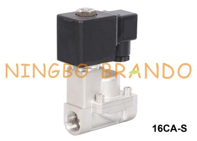 China Stainless Steel Hot Water Steam Solenoid Valve 3/8 1/2 3/4 1 Inch 24V 220V for sale