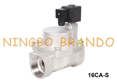 China 1 1/4'' 1 1/2'' 2'' Hot Water Steam Stainless Steel Solenoid Valve 24V 220V for sale