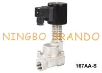 China Hot Water Stainless Steel Solenoid Valve 3/8'' 1/2'' 3/4'' 24V 220V for sale
