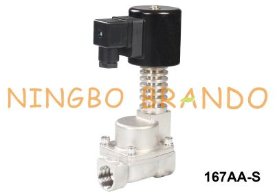 China Hot Water Stainless Steel Solenoid Valve 3/8'' 1/2'' 3/4'' 24V 220V for sale