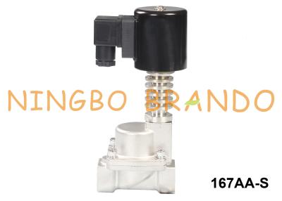China 1'' Stainless Steel Hot Water Solenoid Valve 12V 24V DC 110V 220V AC for sale