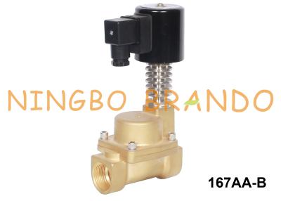 China 3/8'' 1/2'' 3/4'' 1'' Hot Water Brass Solenoid Valve 12V 24V 110V 220V for sale