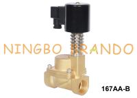 China Brass Solenoid Valve Hot Water 3/8 1/2 Inch 12V 24V DC 110V 220V AC for sale