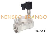 China 1 1/4'' Hot Water Stainless Steel 304 Solenoid Valve 24VDC 220VAC for sale