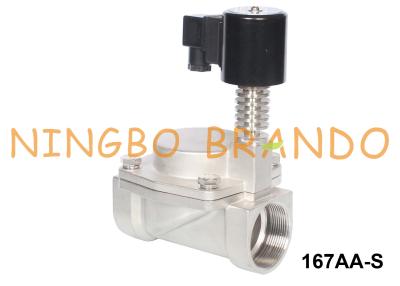 China 1 1/2'' Hot Water Electric Solenoid Valve Stainless Steel 24V 220V for sale