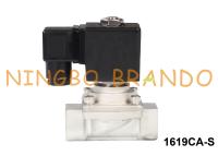 China 3/8'' 1/2'' Hot Water And Steam SS304 Solenoid Valve 24V 220V for sale