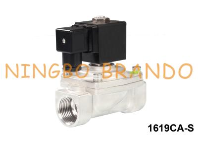 China Steam And Hot Water Stainless Steel Solenoid Valve 1 Inch 24V 220V for sale