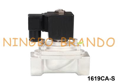 China 1'' Direct Lift Piston Stainless Steel Solenoid Valve For Steam Hot Water for sale